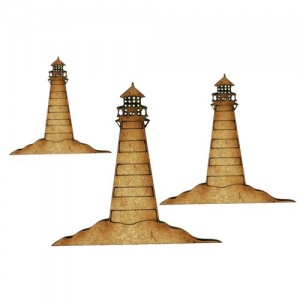 Lighthouse Wood Shape Style 5 for altered art and craft projects